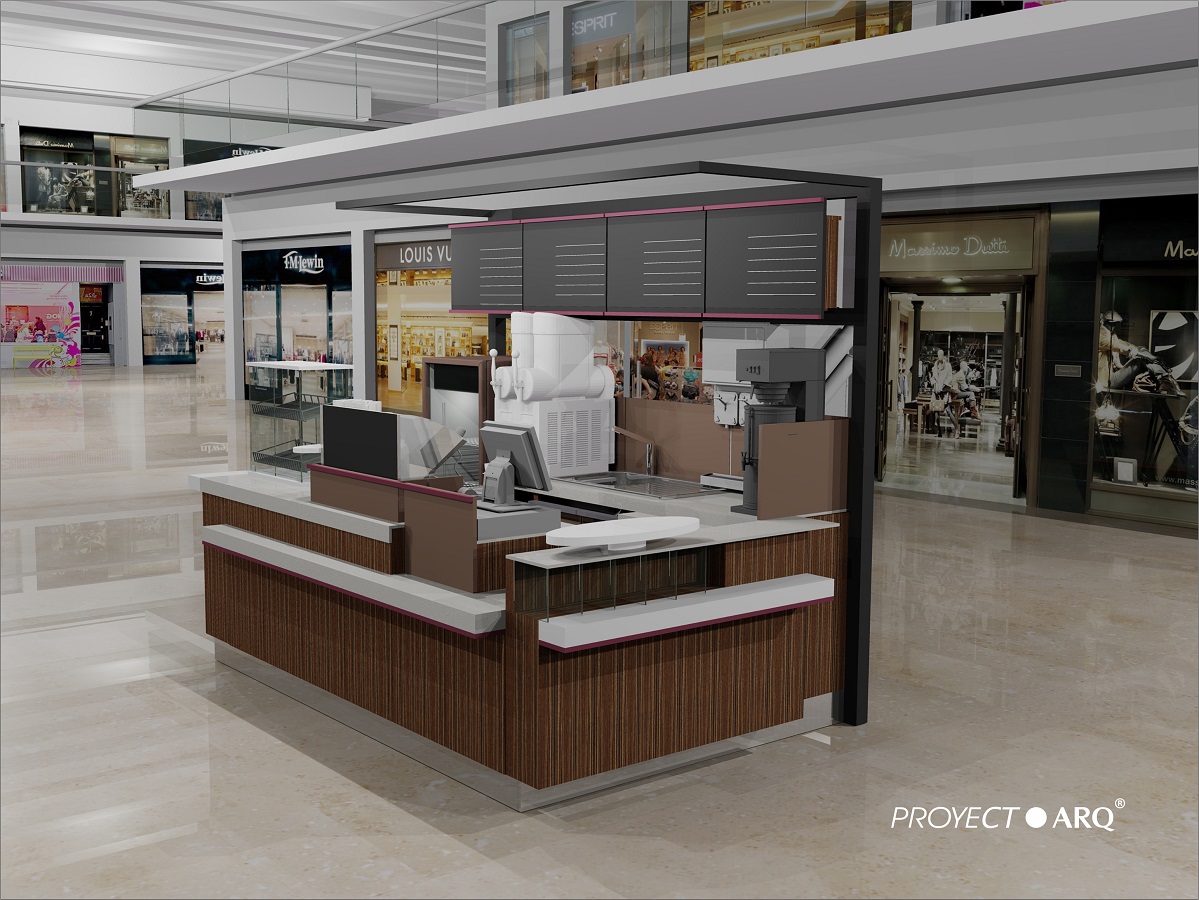 Isla De Cafe Mini Para Plaza Comercial